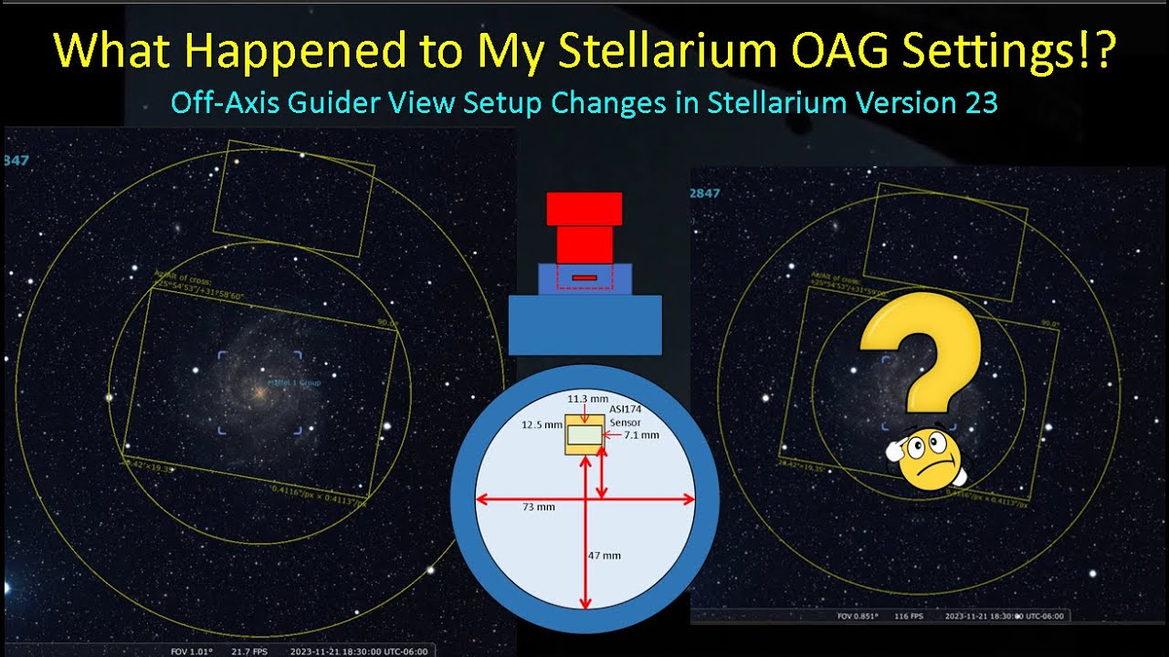 Changes to Off-Axis Guider View Settings in Stellarium v23 - YouTube