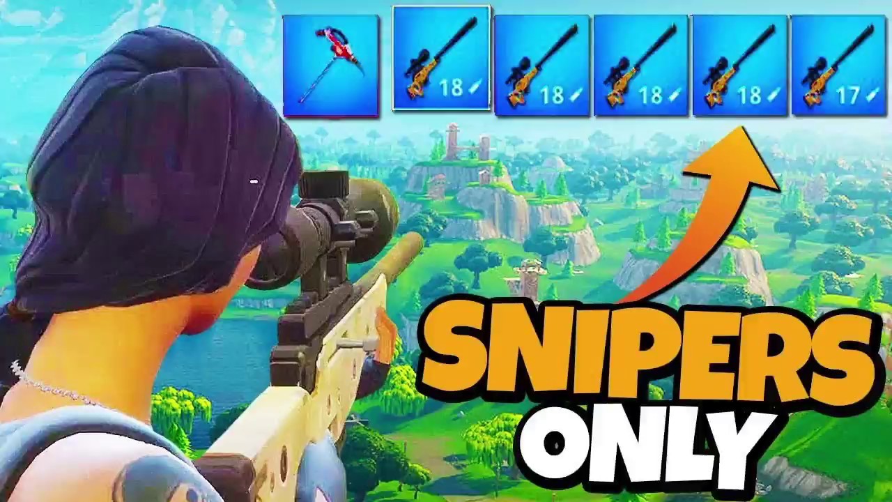 NEW FORTNITE SNIPER ONLY GAME MODE!!!!! - YouTube