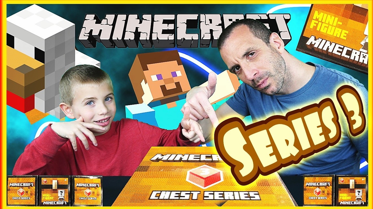 MINECRAFT CHEST SERIES 3 BLIND BOX Opening - WE GOT GOLD! - Mystery ...