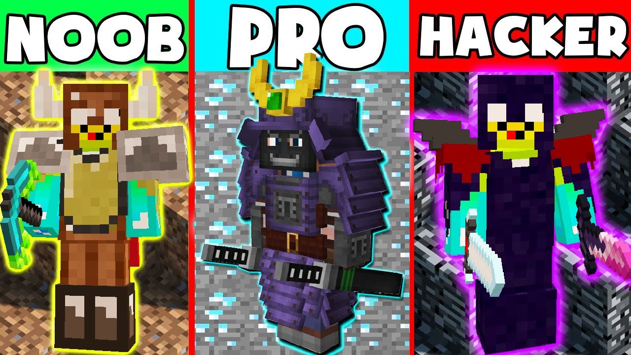 MINI GAME : ĐẤU TRƯỜNG KHOÁNG SẢN NOOB Vs PRO Vs HACKER ** NOOB MỞ RA ...