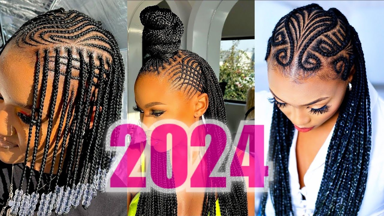 Stylish ladies cornrow hairstyles 2024 ️‍🔥 hairstyles for events # ...