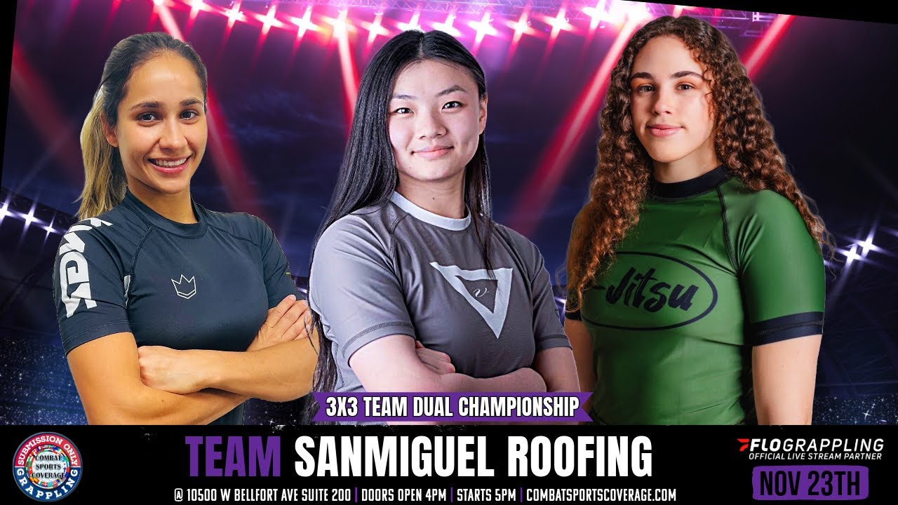 CSC GRAPPLING FEMALE 3 VS 3 TEAM DUALS INTERVIEW WITH TRINITY PUN, HANNAH GRIFFITH, AMANDA ...
