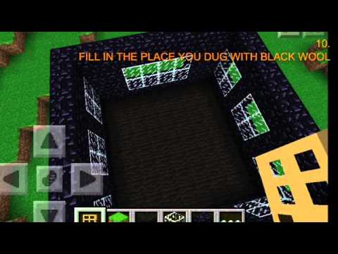 How To Build An Obsidian House On Minecraft PE - YouTube