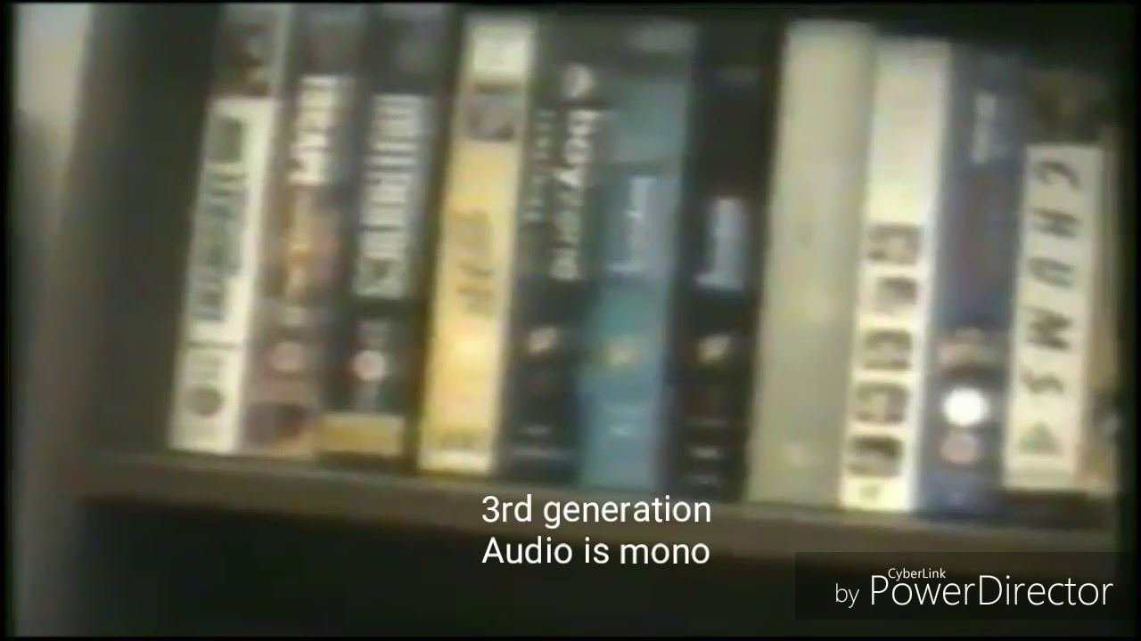 1st Vhs gen loss with cyberlink powerdirector - YouTube