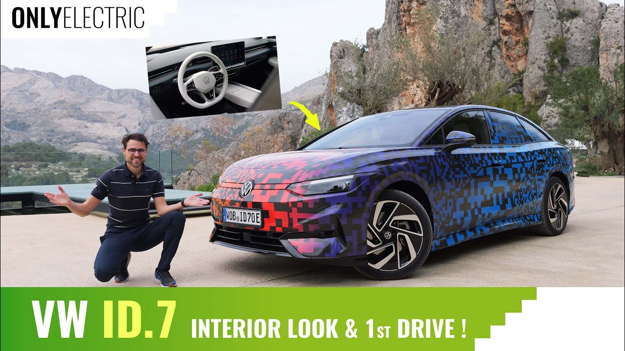 VW ID.7 - Interior Look & First Test Drive ! - YouTube