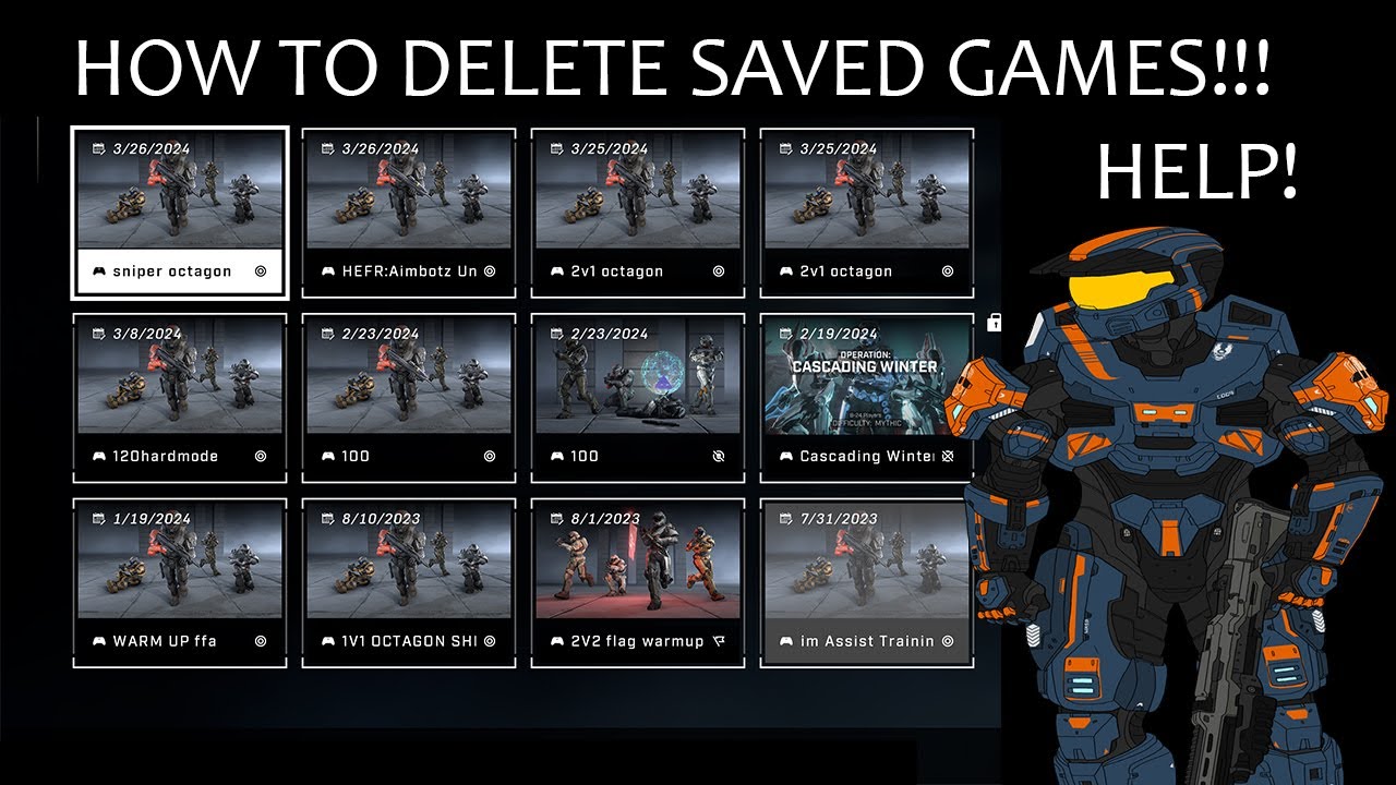 HOW TO DELETE SAVED GAME MODES IN HALO INFINITE - YouTube