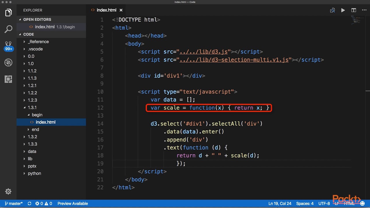 D3.js Data Visualization Projects : Overview of Scales | packtpub.com - YouTube