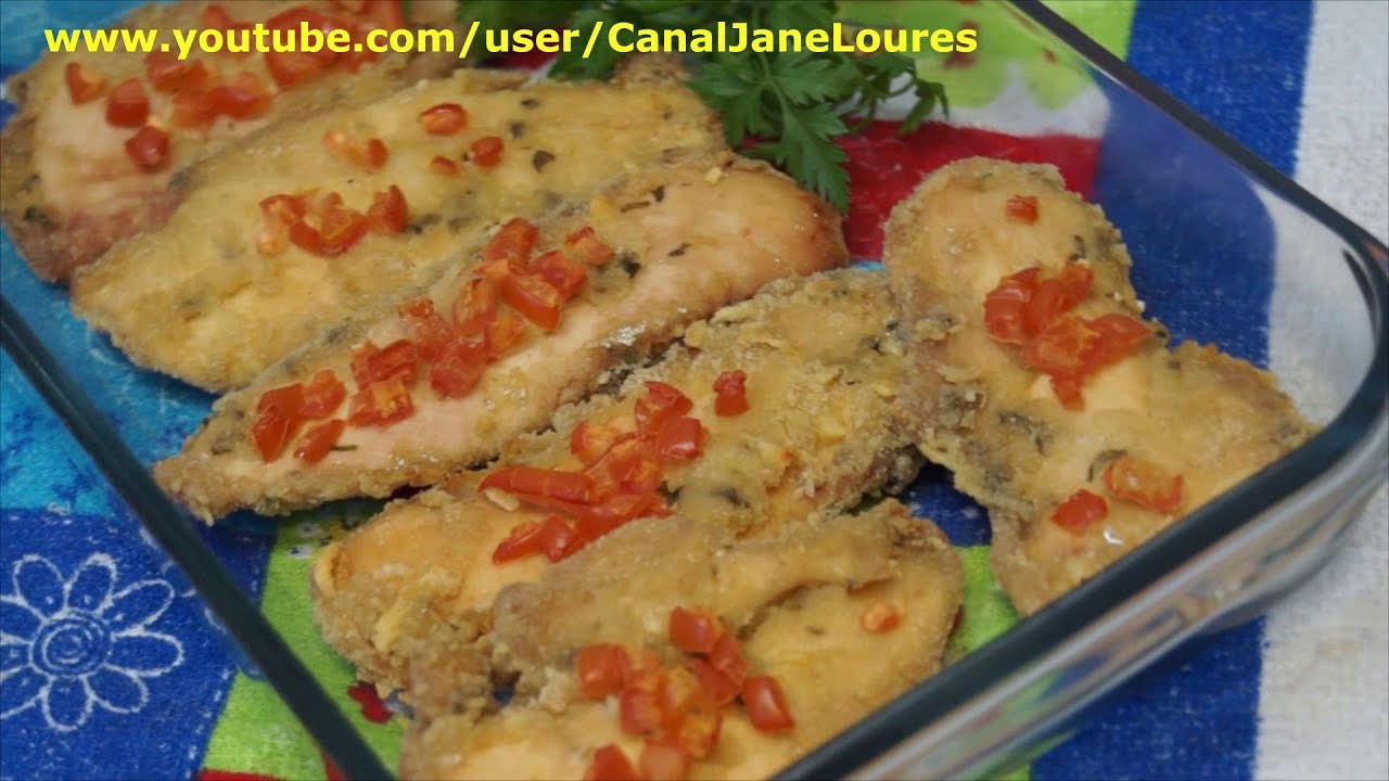 FILÉ DE PEITO DE FRANGO NO FORNO - YouTube