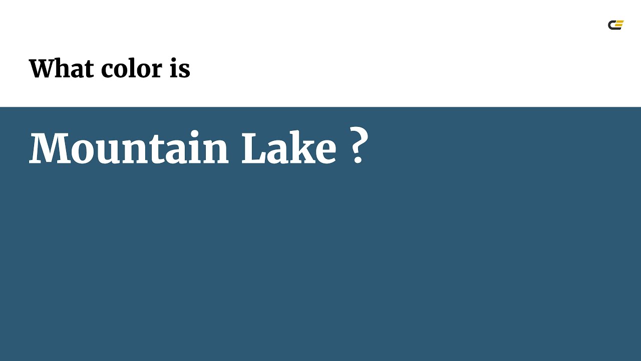 Mountain Lake color #2d5975 hex color - Blue color - Warm color 2d5975 ...