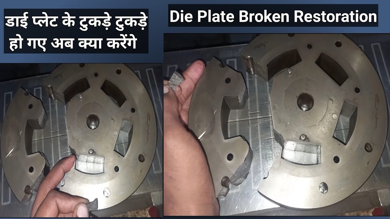 How to Restore Broken Die Plate || Awesome restoration ||very ...