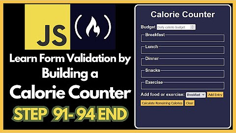 freeCodeCamp - JavaScript - Learn Form Validation by Building a Calorie ...