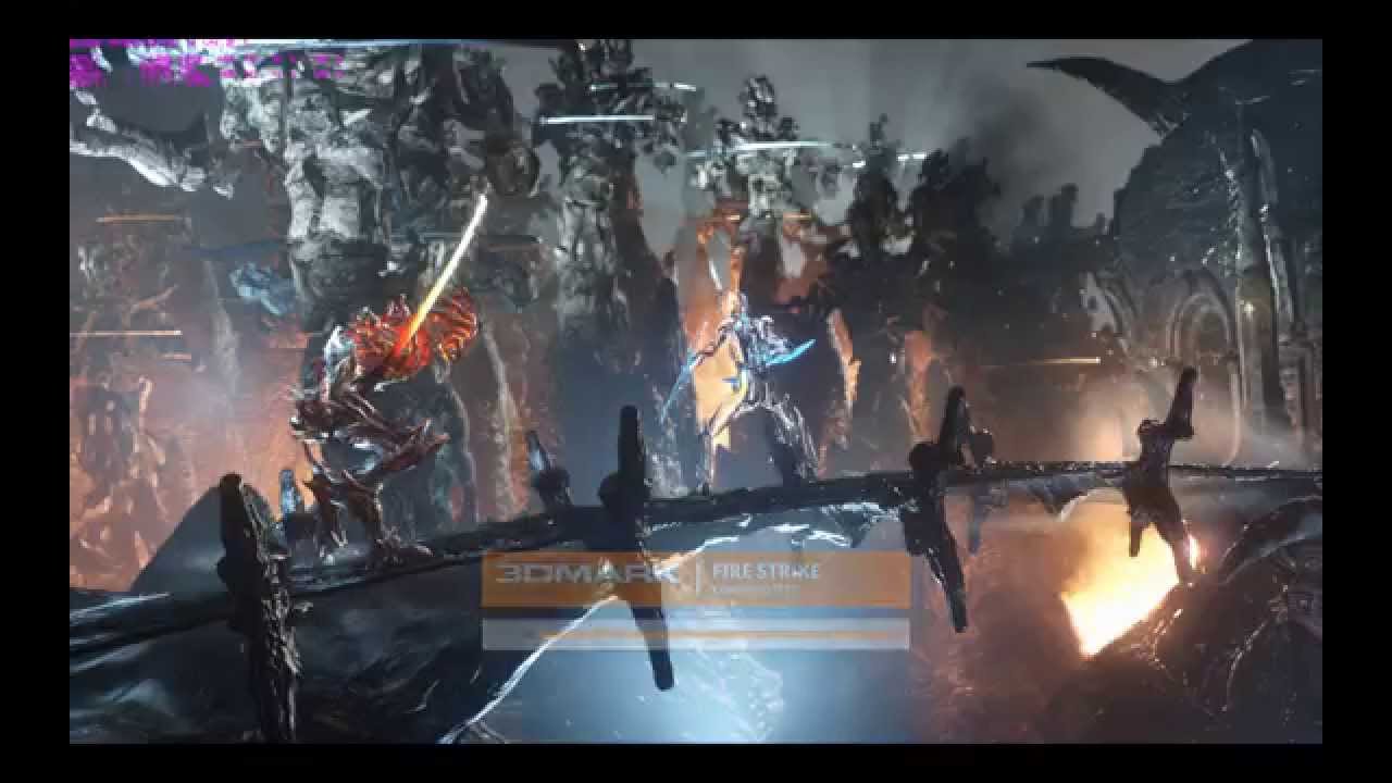 3dmark Firestrike EVGA GTX 980TI Hybrid SLI Score full Test - YouTube