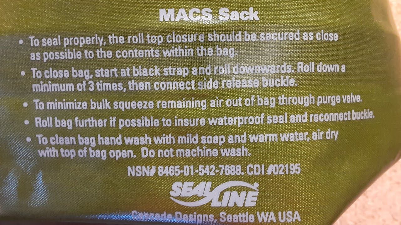 USMC MACS Sack review - YouTube