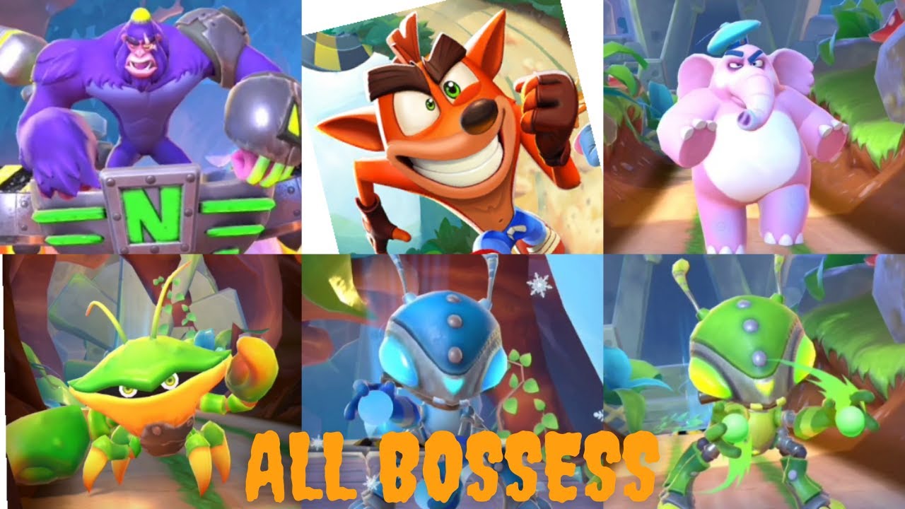 All Bosses in Crash Bandicoot on the Run - Part 1 - YouTube