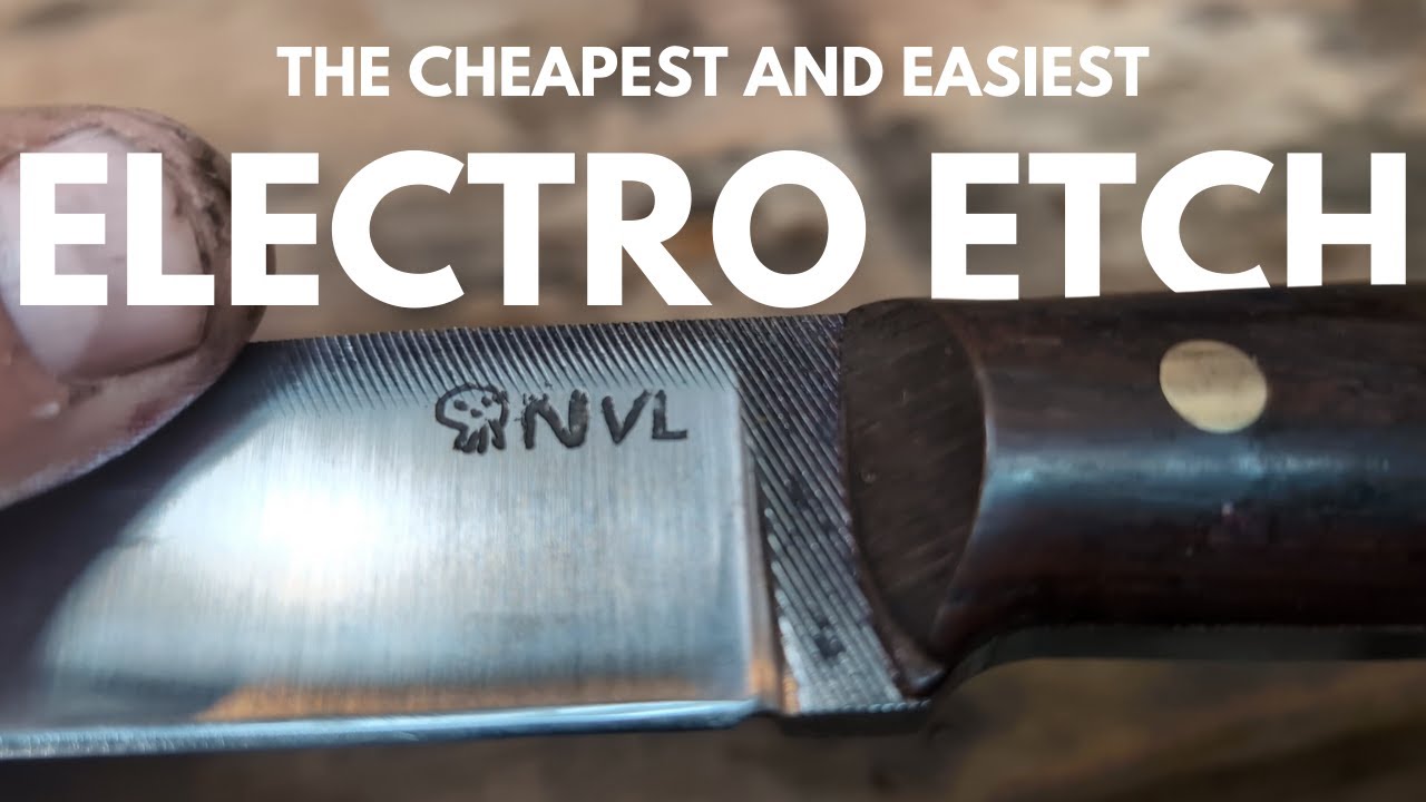The CHEAPEST and EASIEST way to etch your makers mark - YouTube