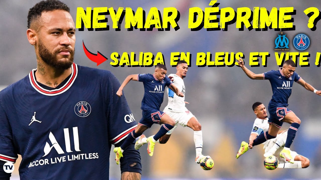 #OMPSG - NEYMAR DÉPRIME. MESSI INUTILE. SALIBA ÉNORME. L'OM RATE LE ...