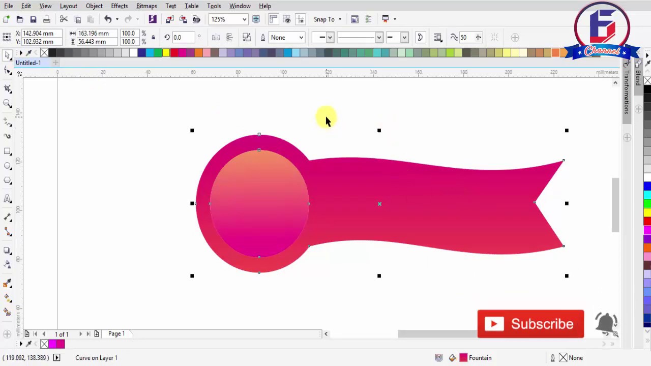 Cara Menggunakan Interactive Fill Tool pada CorelDraw - YouTube