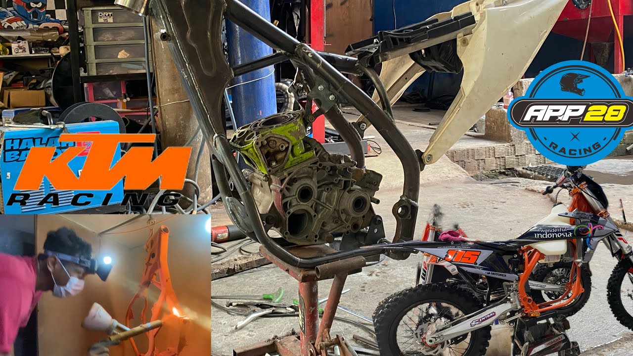 Frame ktm homemade ! Part 2, rangka ktm untuk ninja - YouTube