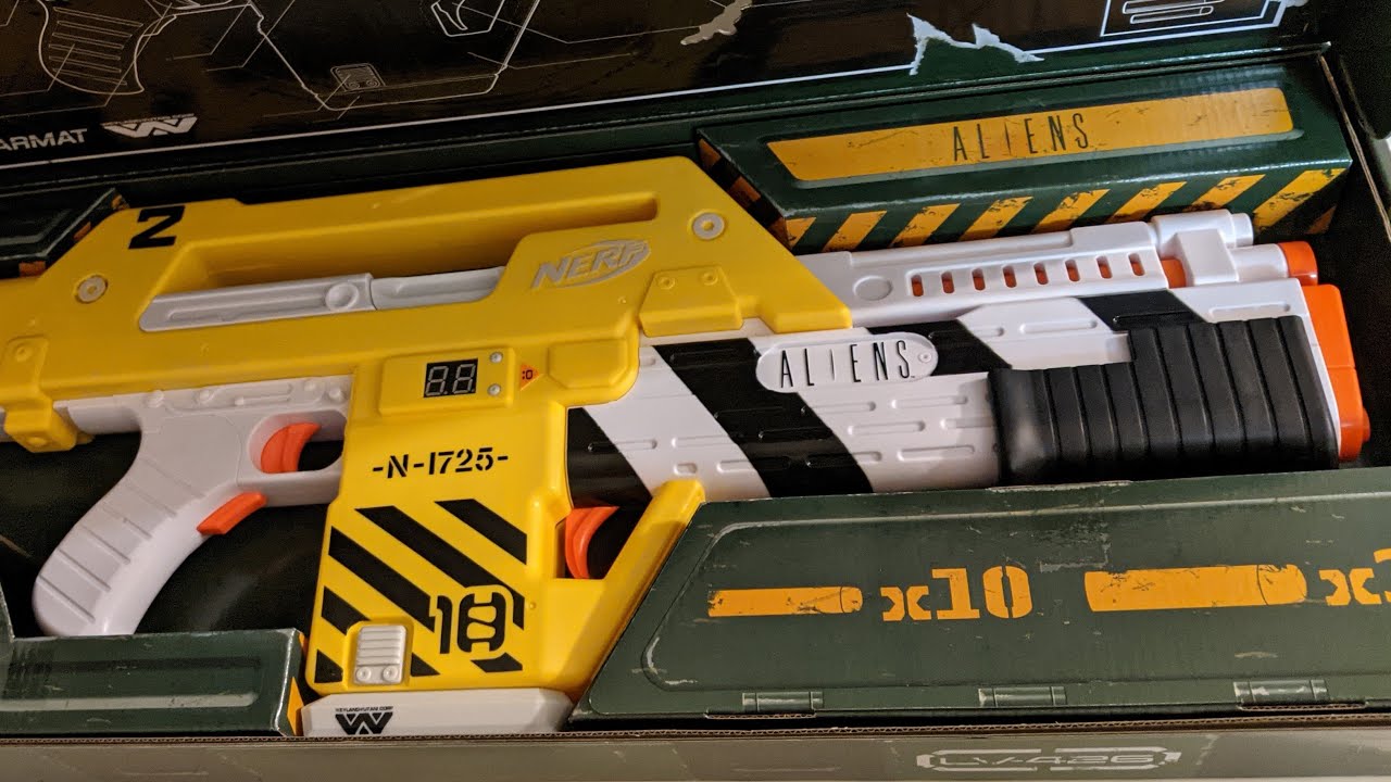 Hasbro Pulse-Nerf Aliens M41-A Pulse Blaster! (AdamusPrime24 Twitch ...