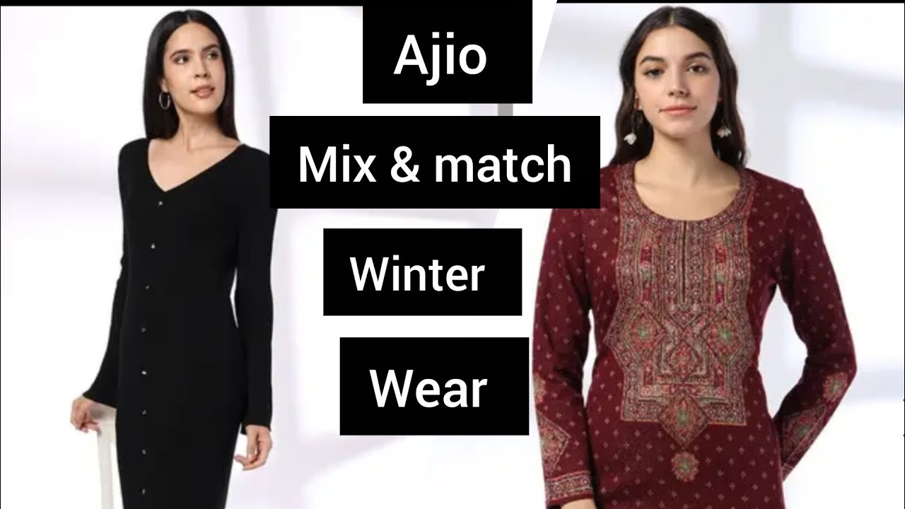 Ajio mix & match winter collection! Ajio haul! latest fashion 2026 ...