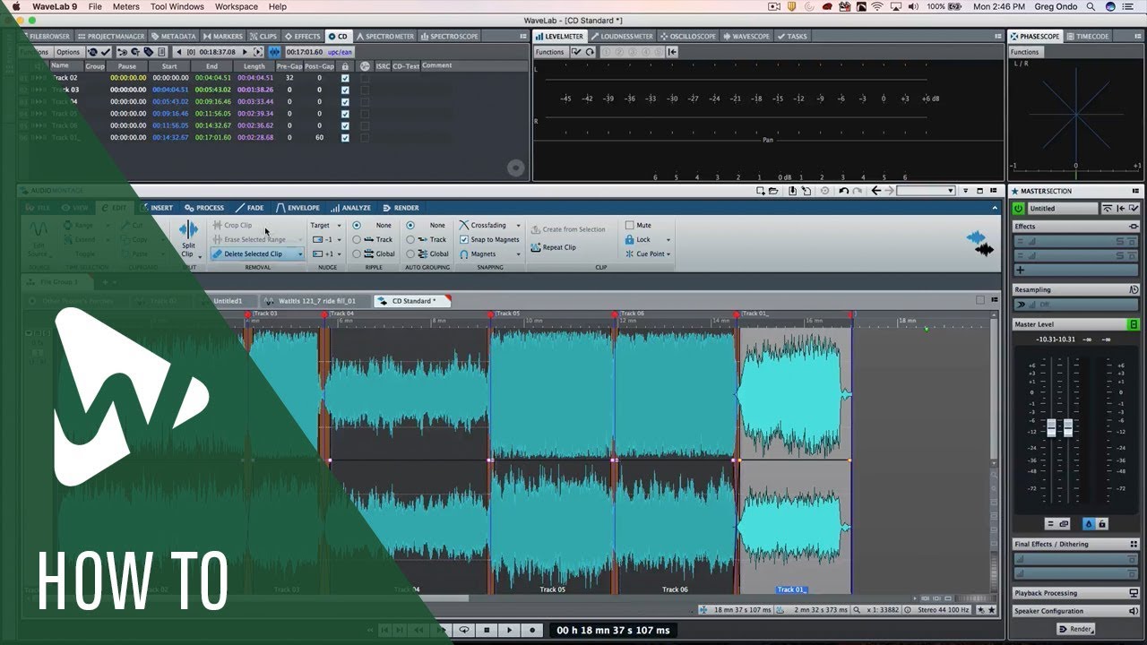 How to Create an Audio CD with Clips That are Overlapping in WaveLab ...