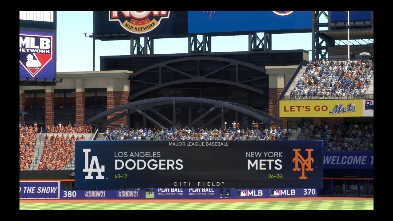 The Show 21 Full Match - Los Angeles Dodgers vs New York Mets ...