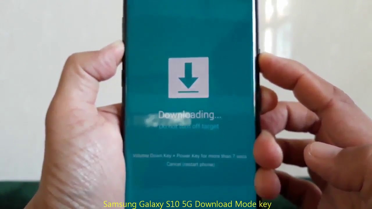 Samsung Galaxy S10 5G Download Mode key - YouTube