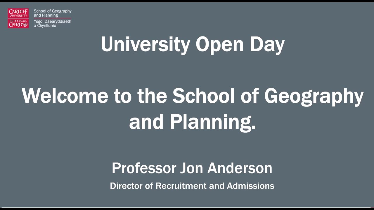 Open Day 22 October 2022: Welcome to the School of Geography & Planning ...