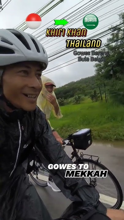 Gowes bareng Bule Belgia hujan²an #jangkauan #gowesmakamhaji #streetfood #music #umrohperdana ...