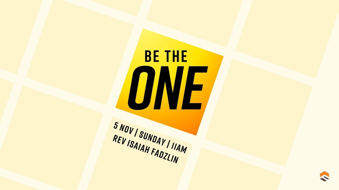 5 NOV 2023 | Be the One | Rev Isaiah Fadzlin | Faith Assembly of God ...