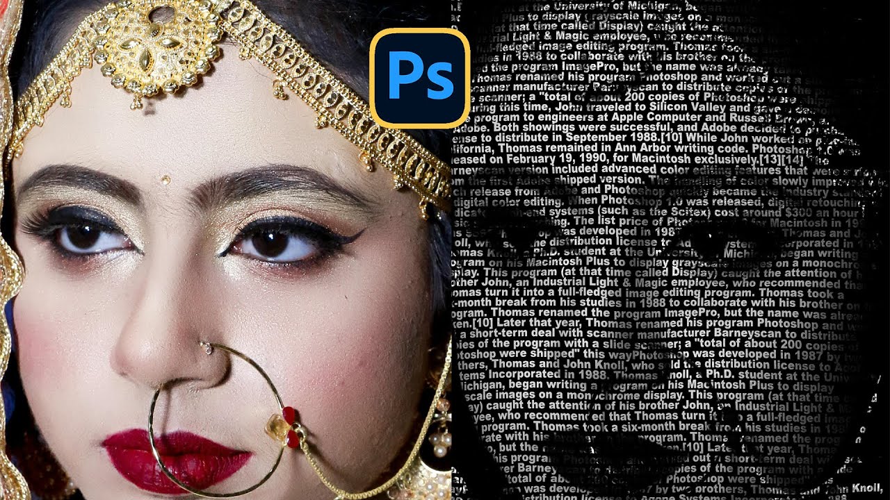 Face Text Effect in Photoshop #photoshop #texteffect #photoshoptutorial ...
