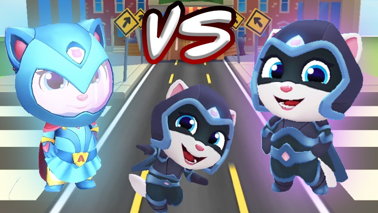 Talking Tom Hero Dash | Blue Wave Angela VS Moonlight Angela | All ...
