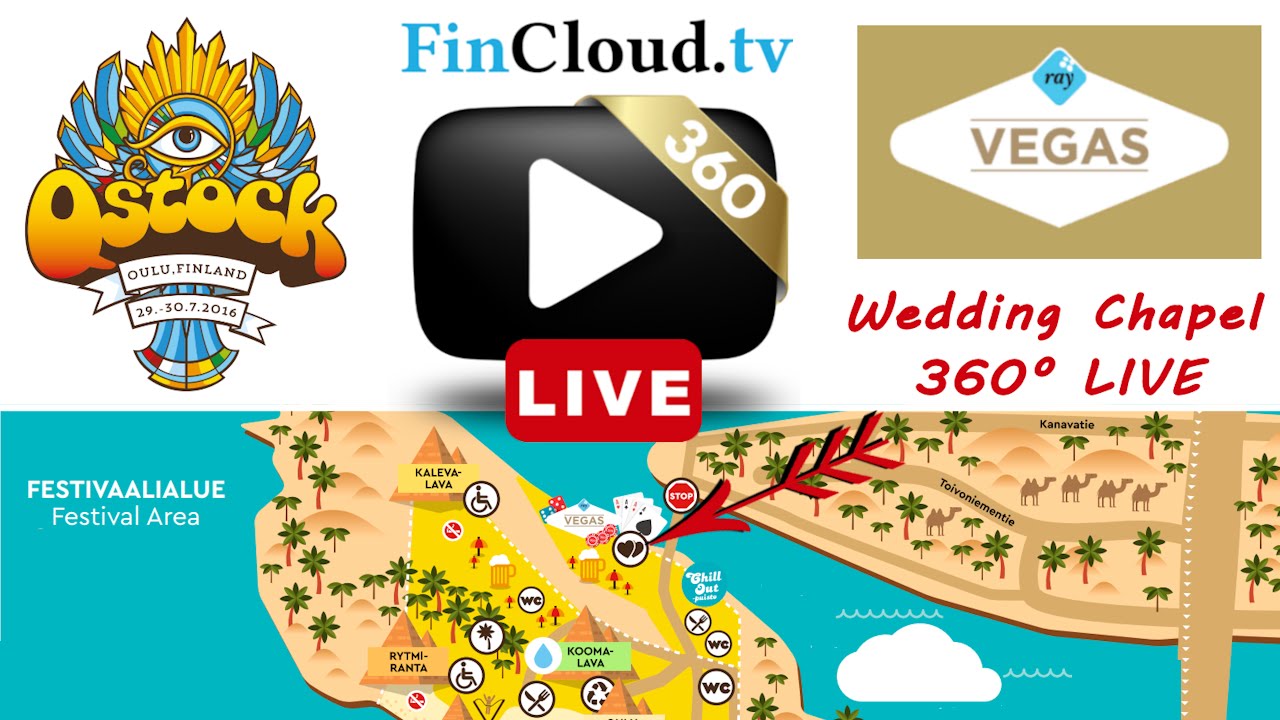 360° LIVE: Las Vegas weddings at Qstock - Fincloud.tv - YouTube