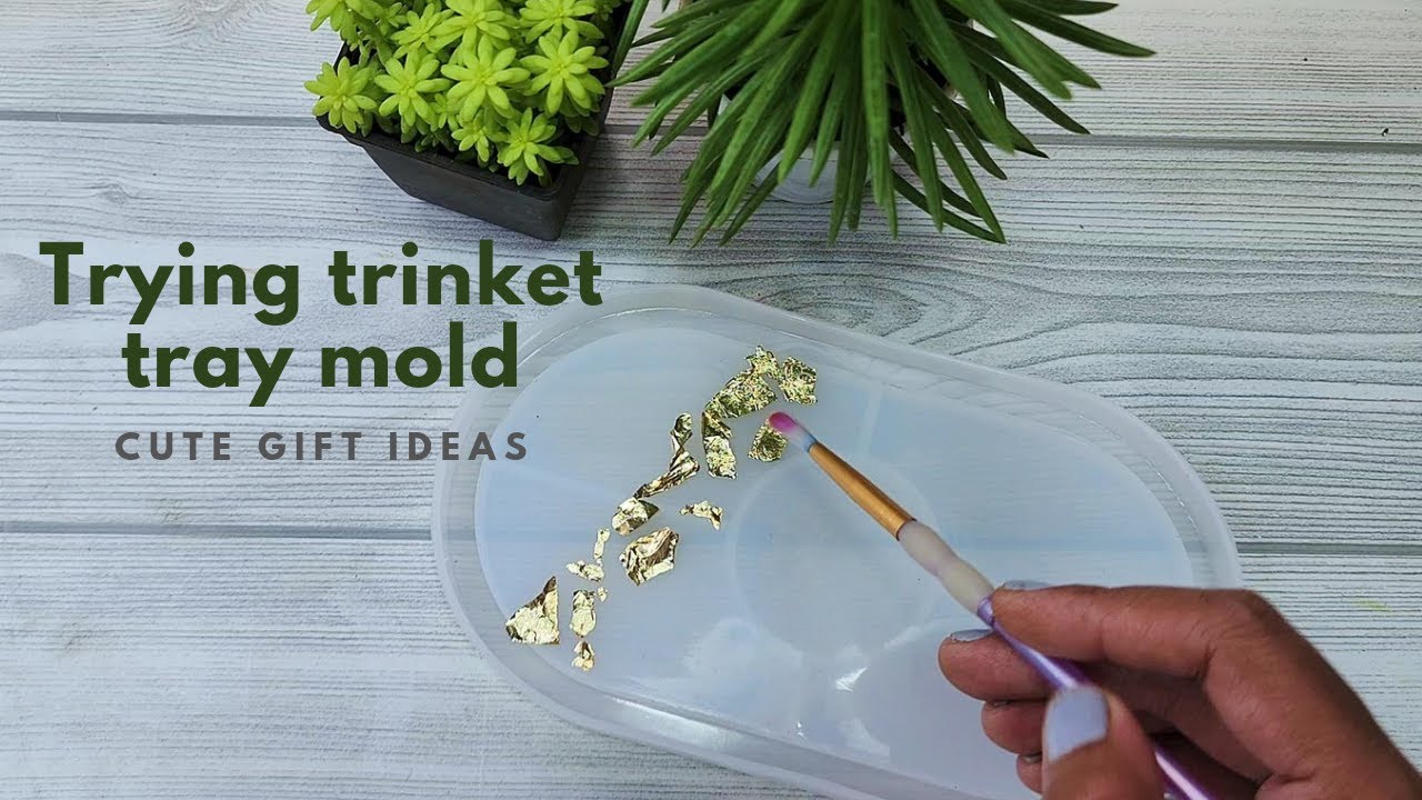 Trying trinket tray mold with cement/DIY trinket tray/art and craft ...