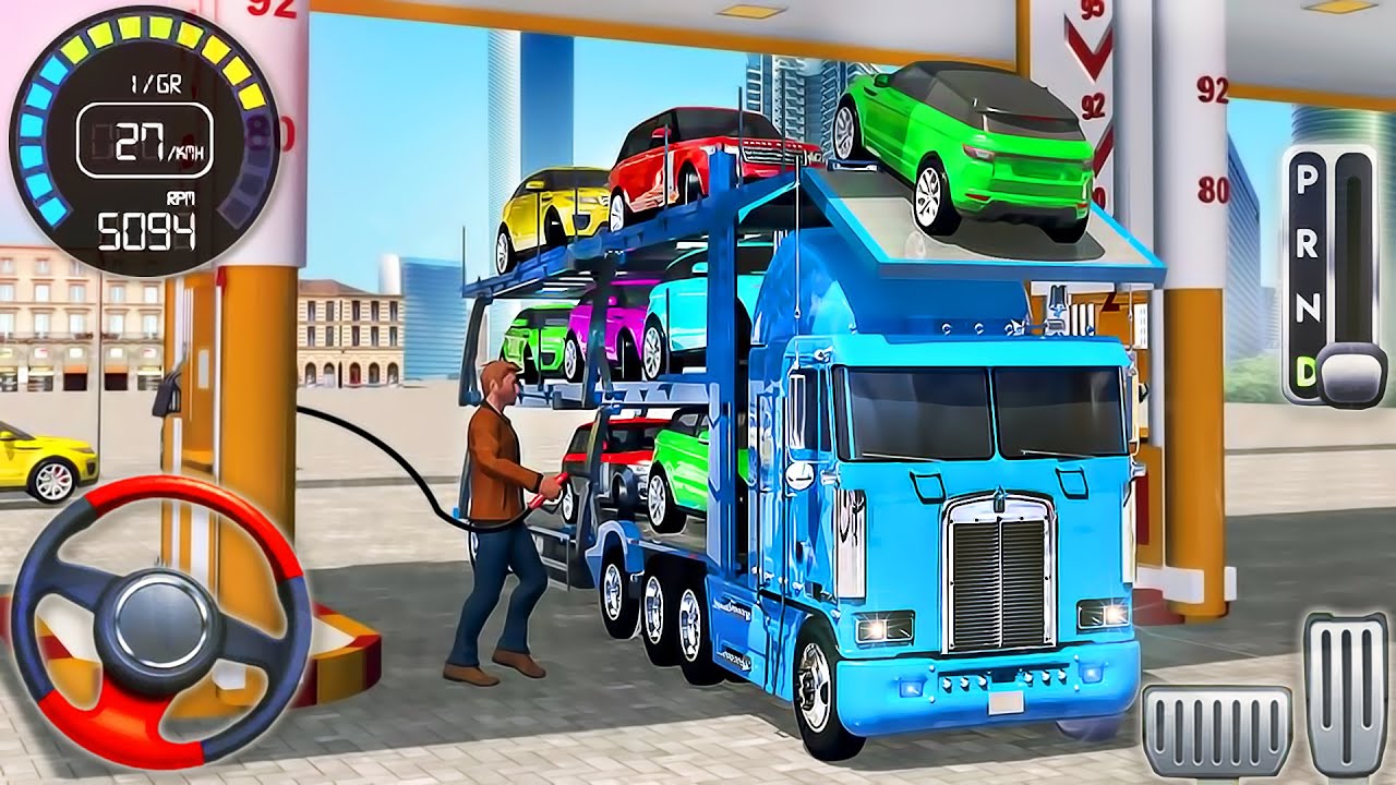 Car Transporter Truck Driving Simulator - Cargo Transport Multistory ...
