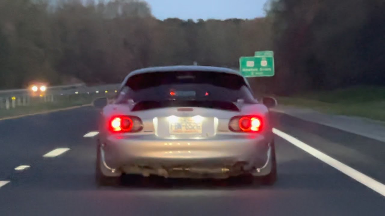 NB Miata ISR Exhaust Flames - YouTube