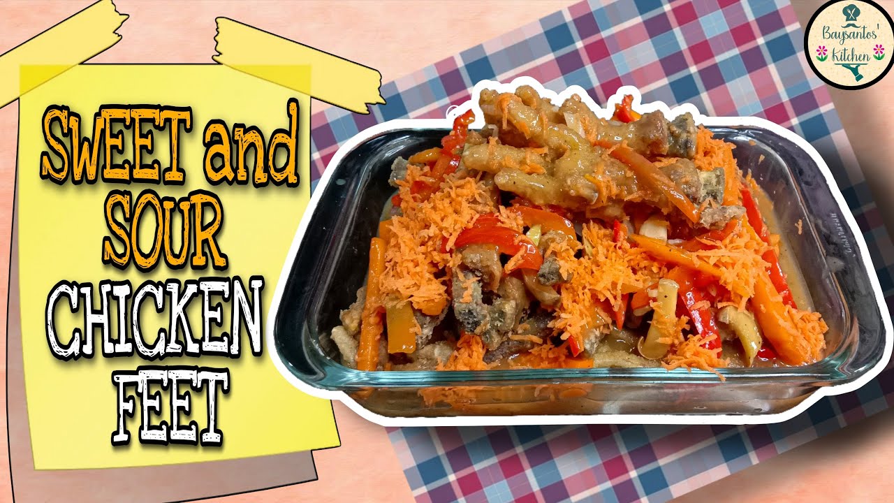 Sweet and Sour Chicken Feet | Easy Pulutan Recipe | Baysantos' Kitchen ...