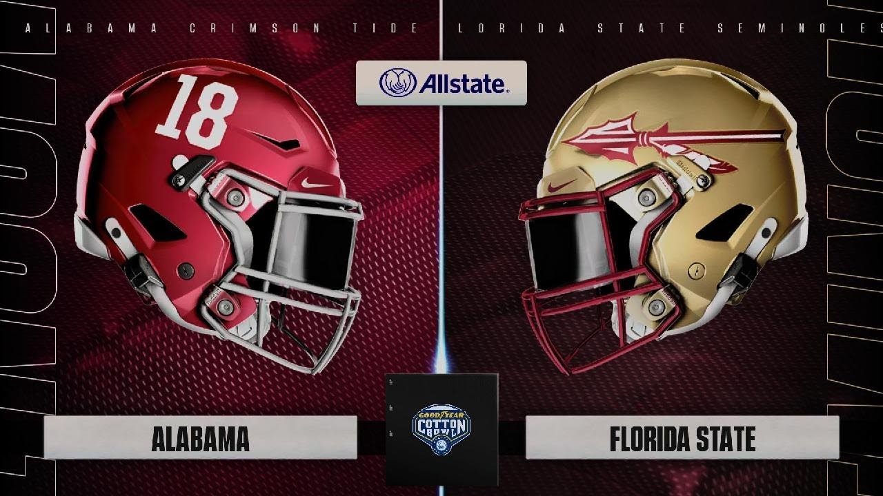 EA SPORTS College Football 25- #1 FSU vs #11 Alabama 2nd half- Cotton ...