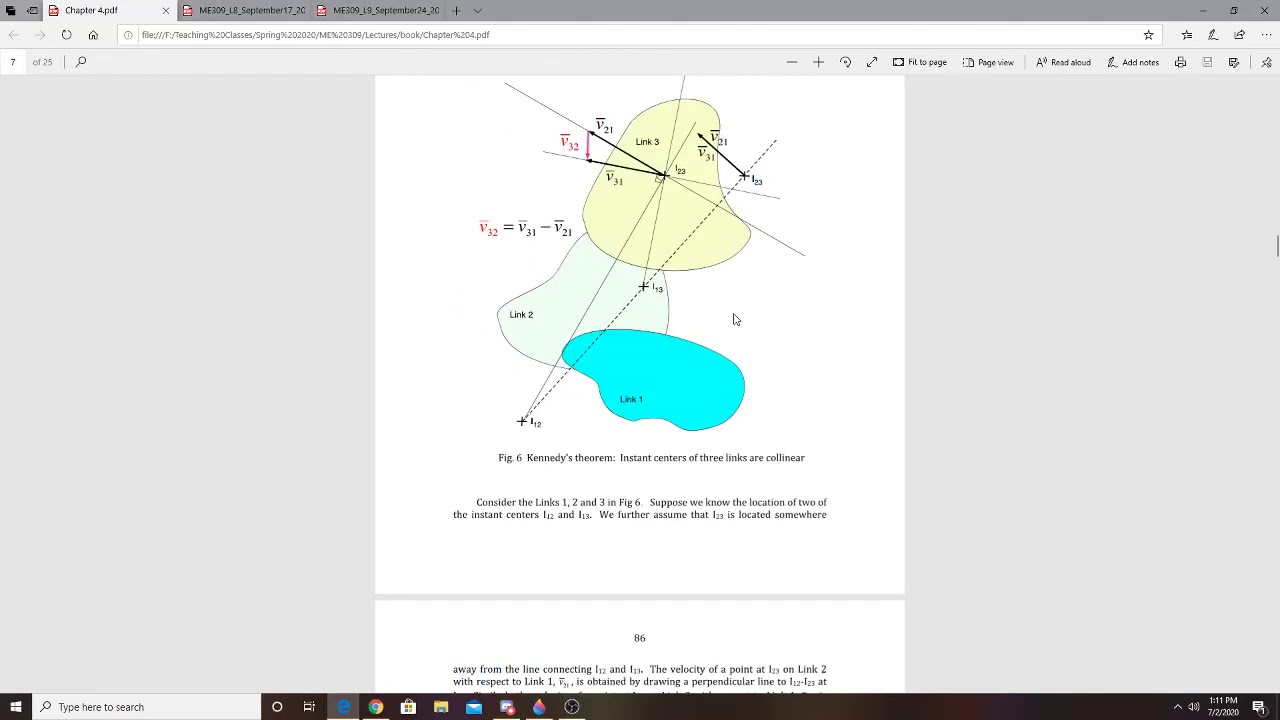 ME 309 2 Instant Center Examples - YouTube