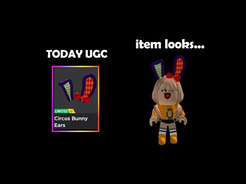 Free Limited UGC_Circus Bunny Ears (sold out 🚫) - YouTube