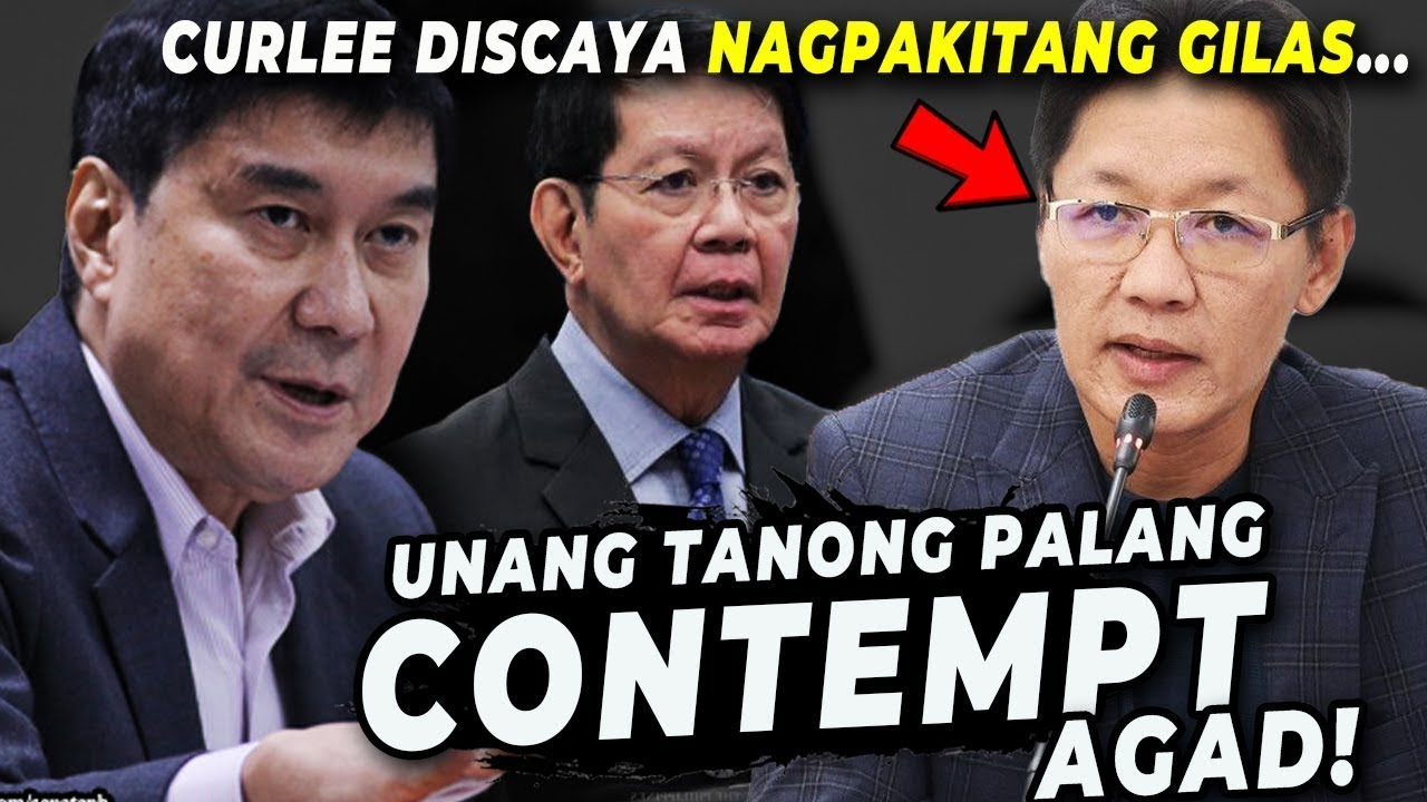 🔴 UNANG TANONG palang, CONTEMPT AGAD si CURLEE DISCAYA!!! | Jevara PH ...
