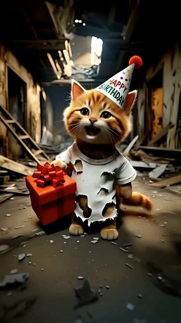 💥 A Cat Without a Home 🥹 Tears of a Stray 🚀 !! #cat #story #aicat # ...