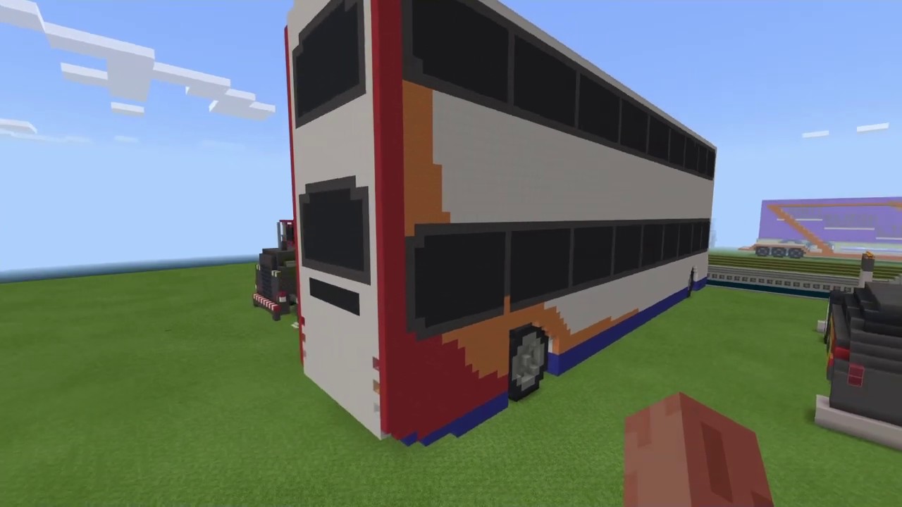 Minecraft Cars - Double decker Bus (Stagecoach) - YouTube