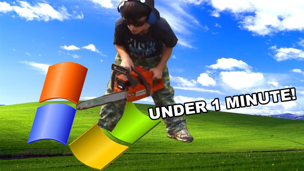 Destroying Windows - Windows XP (World Record) - YouTube