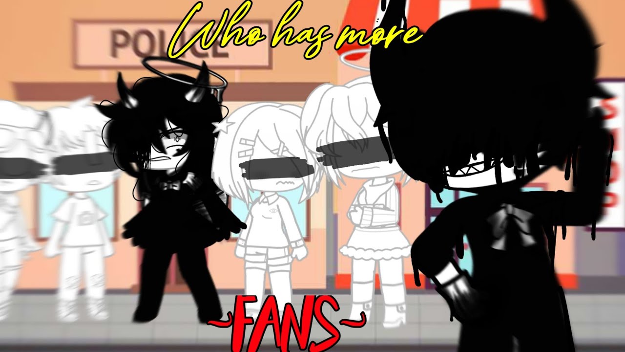 Who has more fans~ •meme• (BATIM) //Ink Demon and Alice Angel *gacha ...