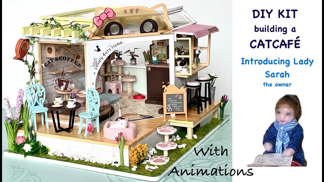Miniature DIY-Kit / Building a Cat café - YouTube