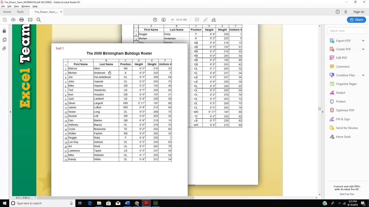 Google Sheets - Team Roster - YouTube