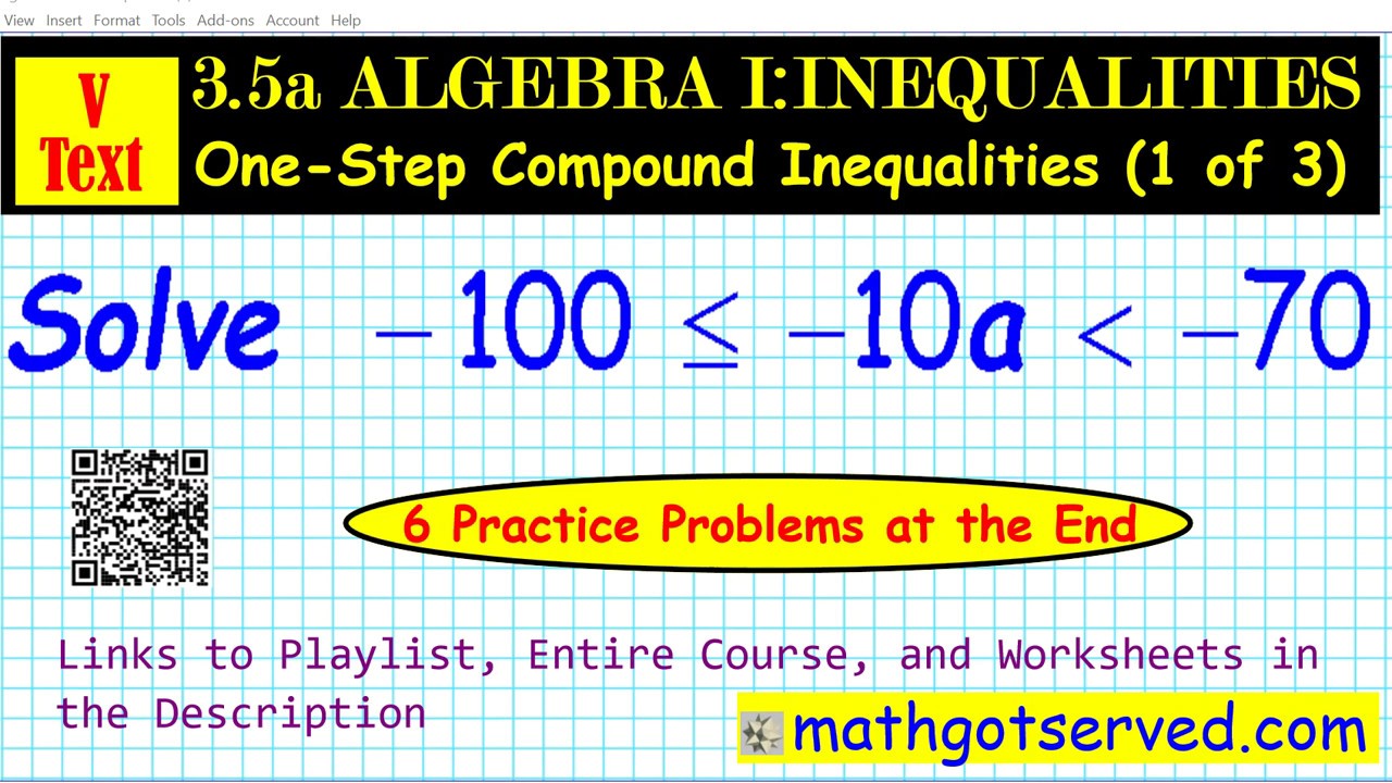 3 5a Algebra 1 Learn How To Solve Compound Inequalities In One Step Vtext Mathgotserved Kuta 3-5a-algebra-1-learn-how-to-solve-compound-inequalities-in-one-step-vtext-mathgotserved-kuta