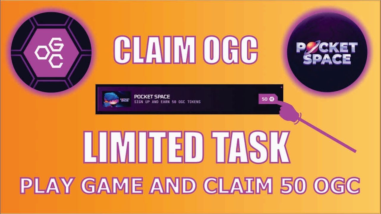 Pocket Space Play Game Claim 50 OGC Limited Task Guide Step By Step ...