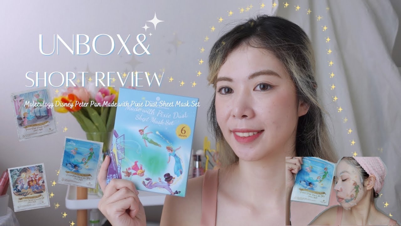 Unbox Moleculogy Disney Peter Pan Made with Pixie Dust Sheet Mask Set ...